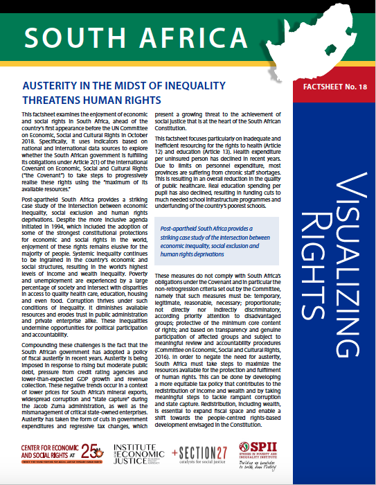 Austerity in the Midst of Inequality Threatens Human Rights in South ...